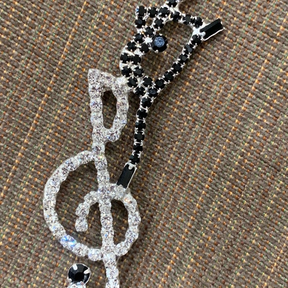 Jewelry | Treble Clef With Dancer Music Note Pin Brooch | Poshmark